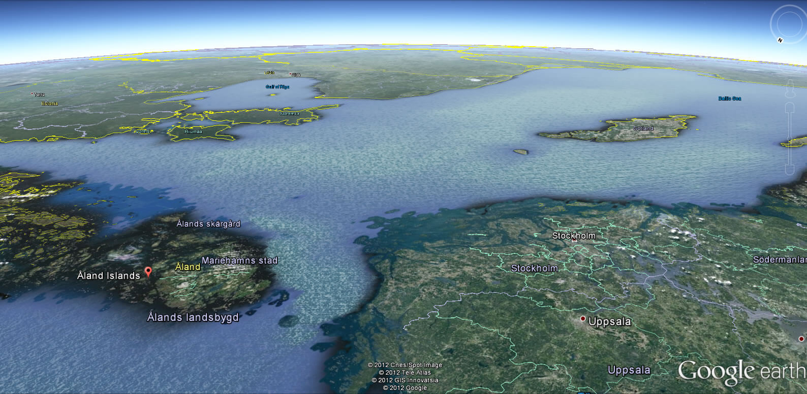 Karte von Aland Inseln