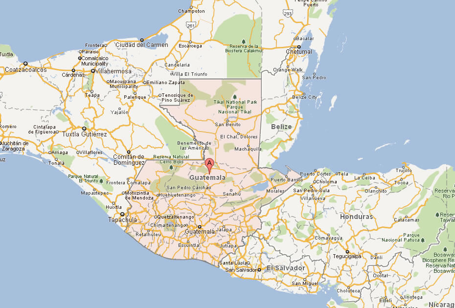 Map of Guatemala