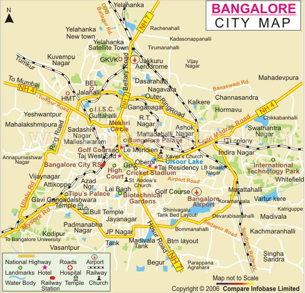 Bangalore Karte