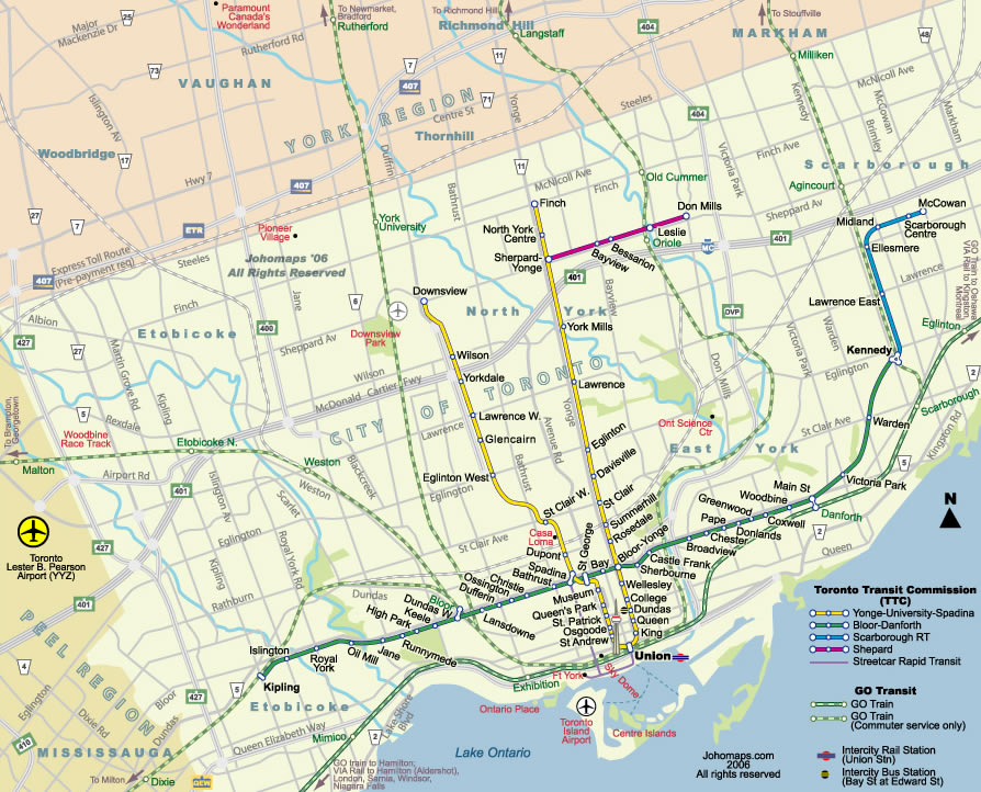 Toronto Karte