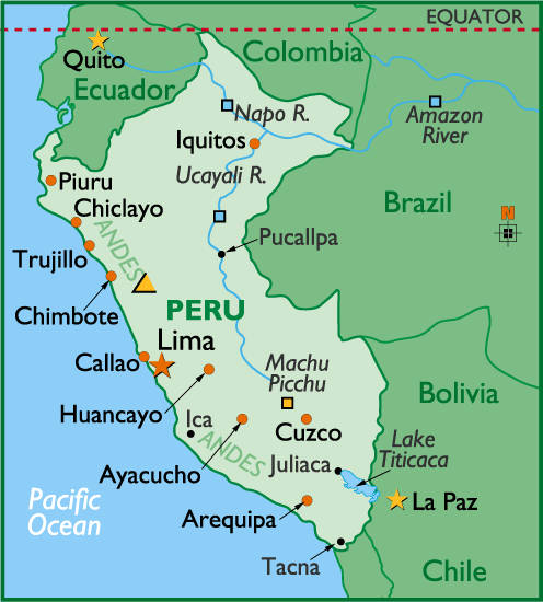 Cities Map Peru