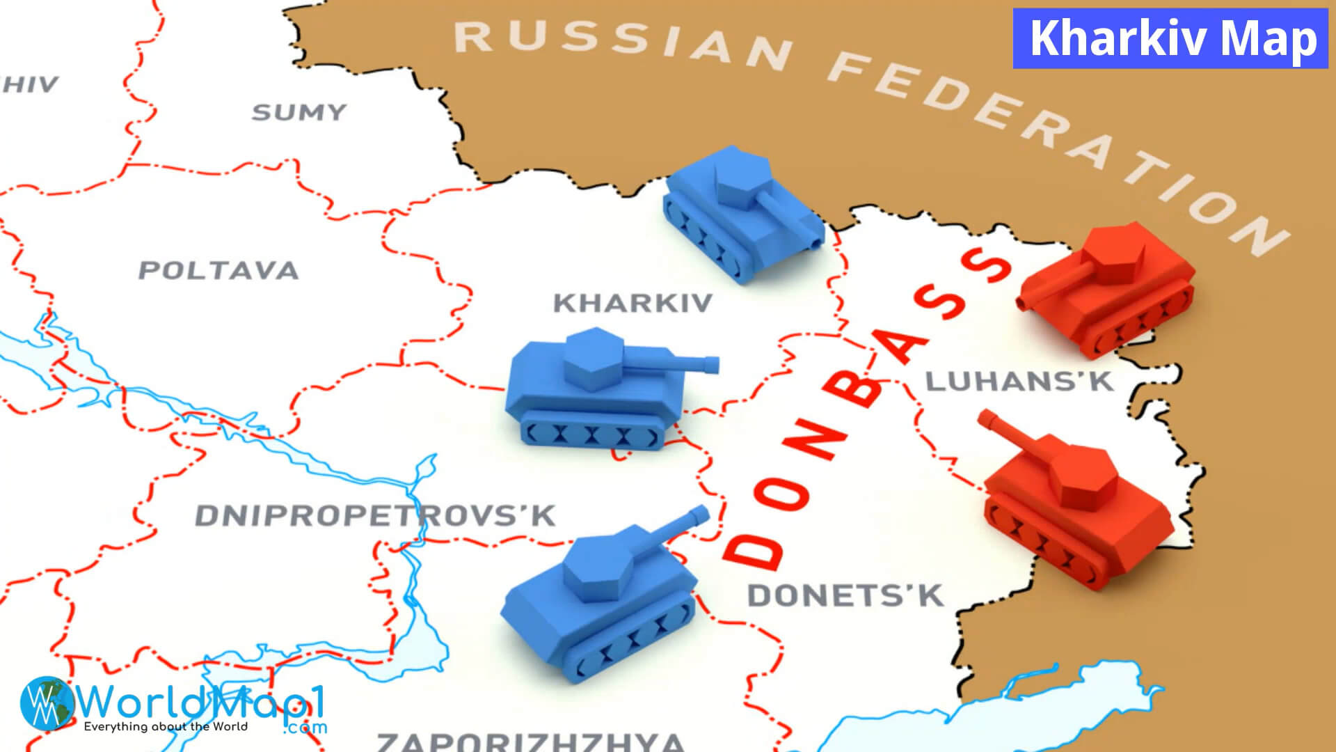 Wo befindet sich Charkiw in der Ukraine